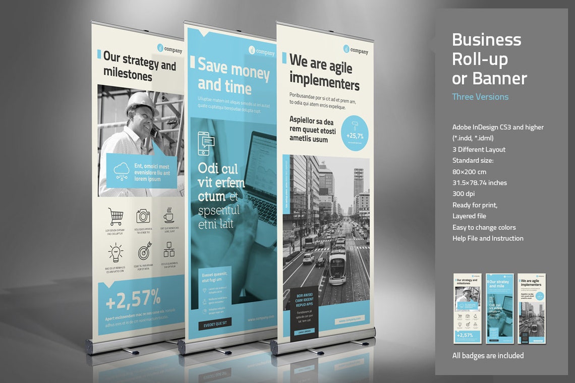 Business Roll-up Banner | Indesign Template - Etsy
