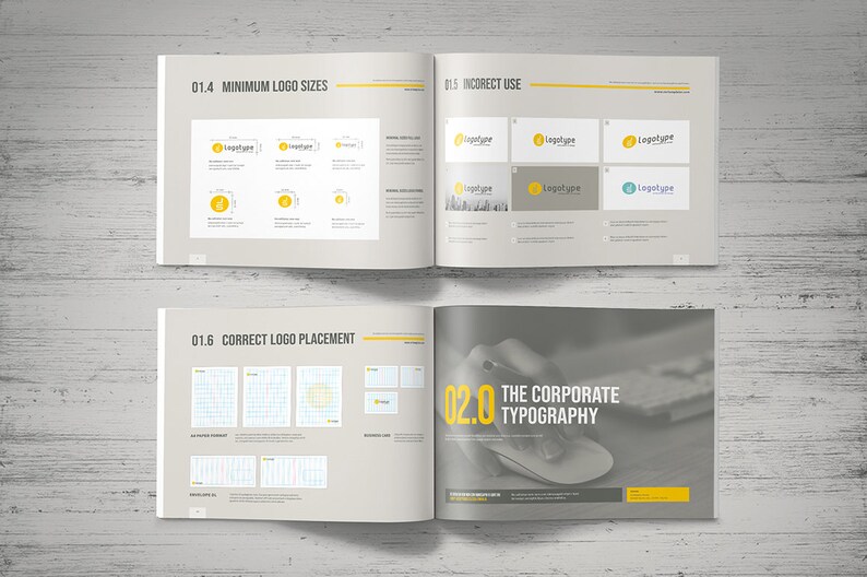 Brand Manual Indesign Template | Etsy