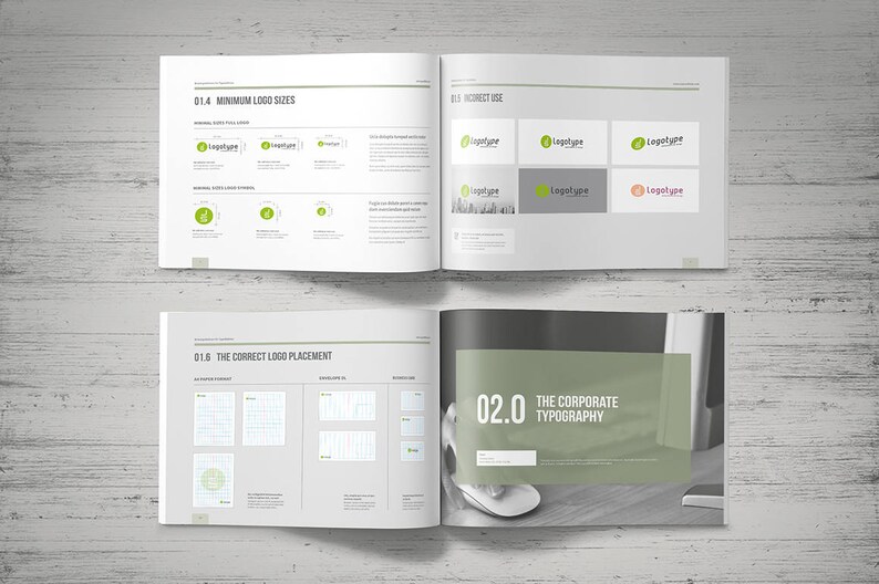 Brand Manual | Indesign Template - Etsy