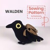 Pocketsize Crow Plush Sewing Pattern – Instant Download Pattern ...