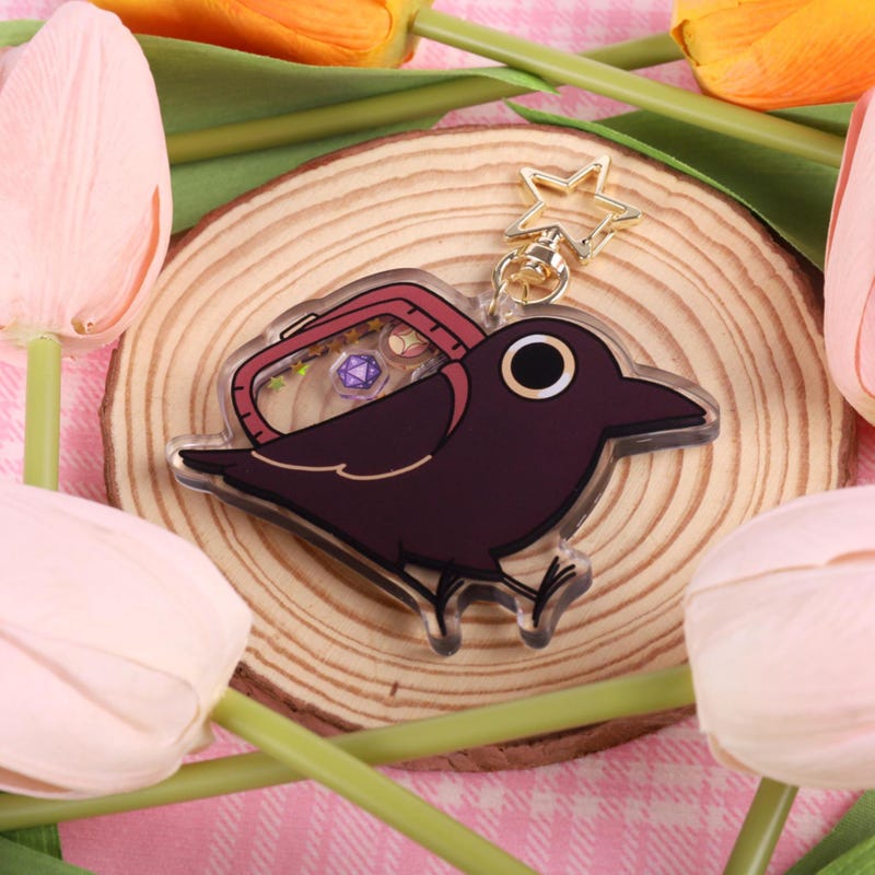 Crow Charm - Etsy