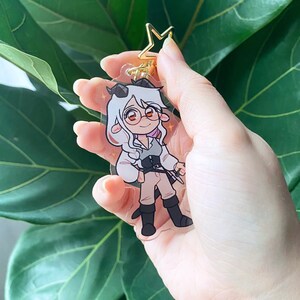 Realta Clear Acrylic Charms | Double Sided, Webcomic Merch, Keychain ...