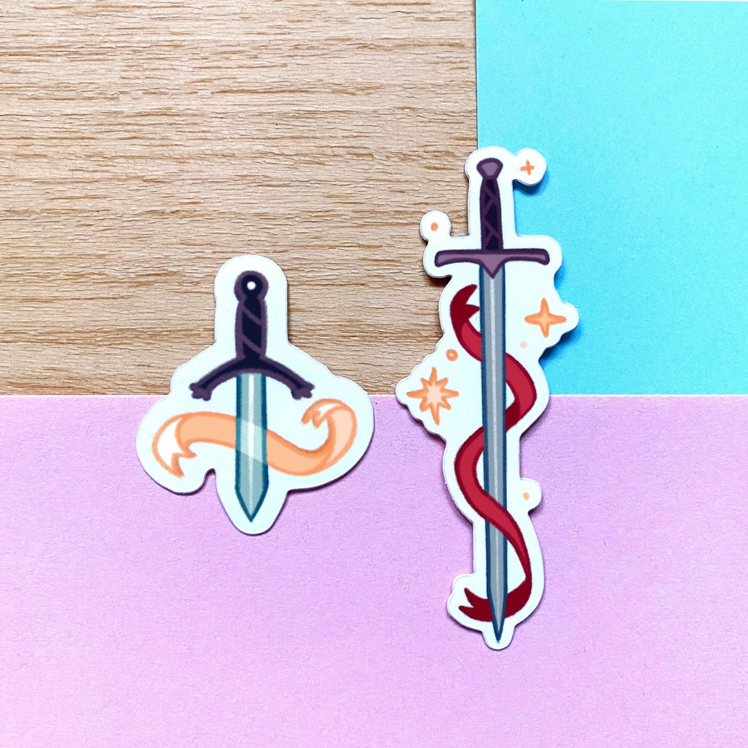 Vinyl Stickers: Sword and Dagger | Waterproof Glossy | for Laptop ...
