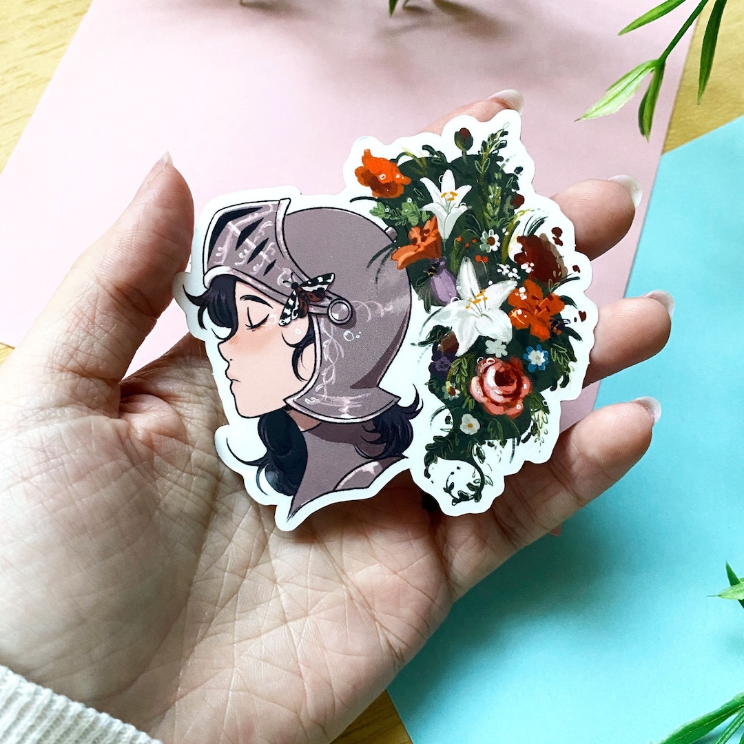 Clear Vinyl Knight Sticker | Waterproof Glossy | for Laptop, Water ...