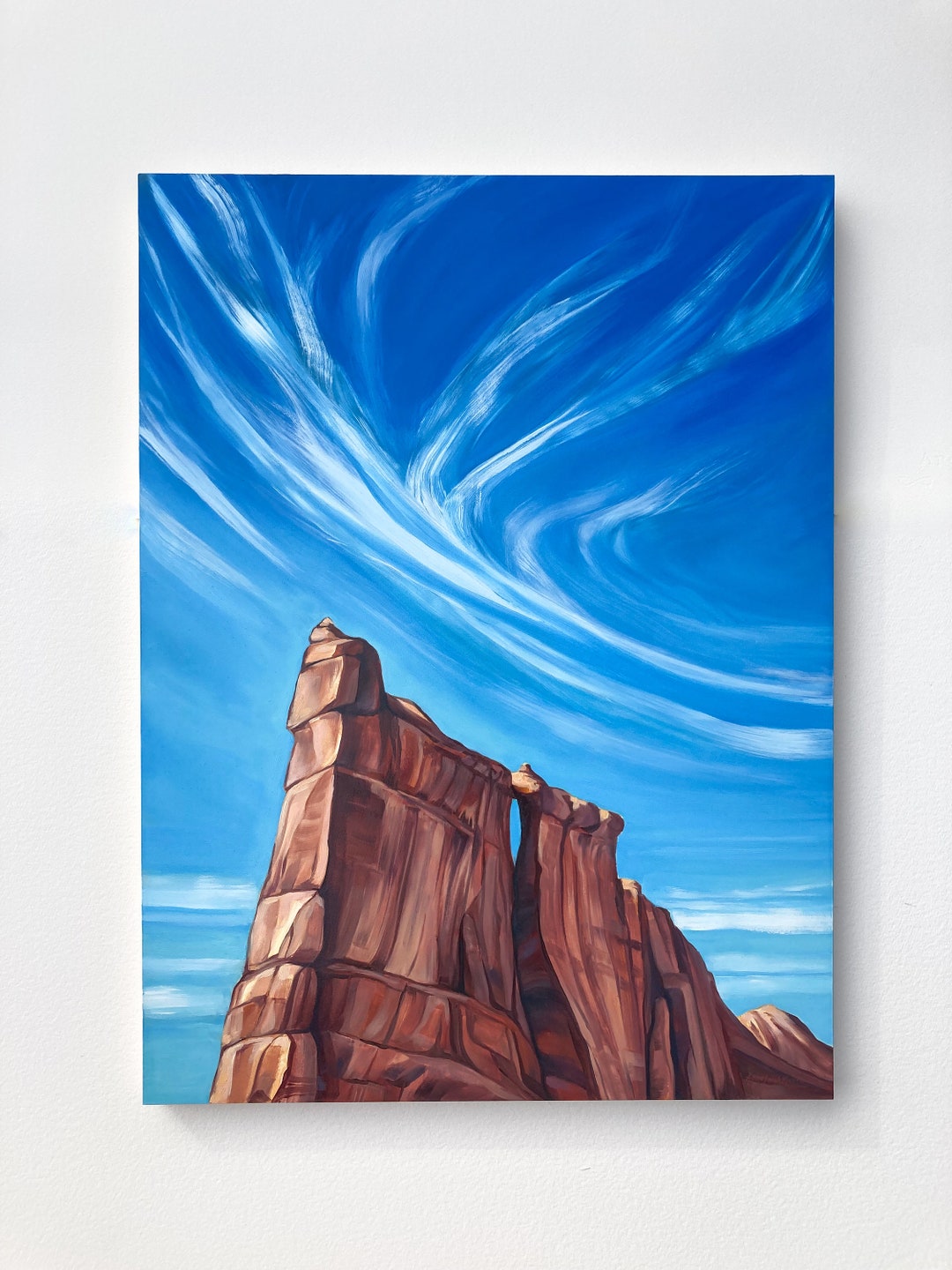 Temple Rock - Moab, Utah- Original Oil Painting- - Etsy