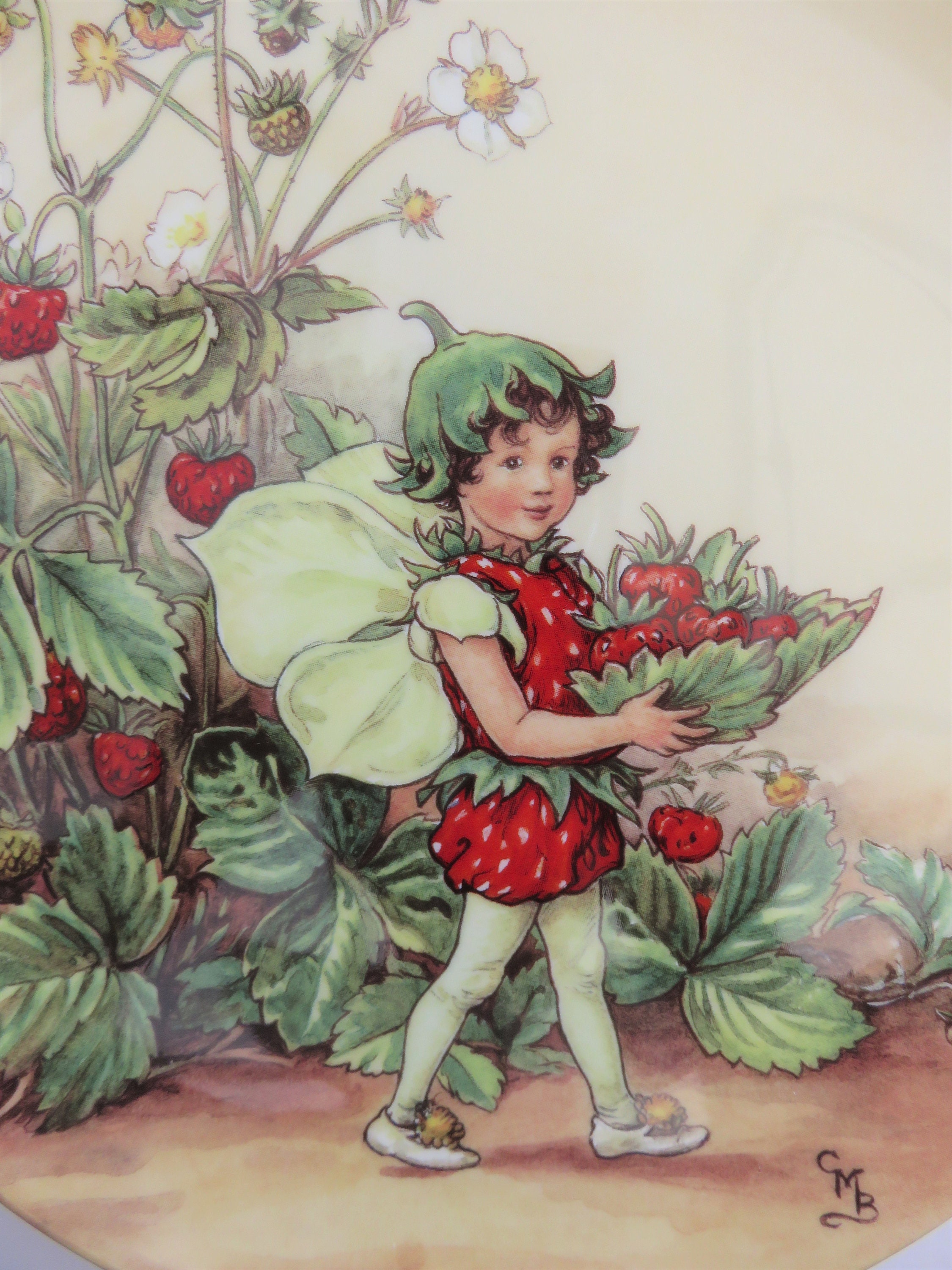 Strawberry Fairy Plate Wedgwood Flower Fairy Collector Plate - Etsy