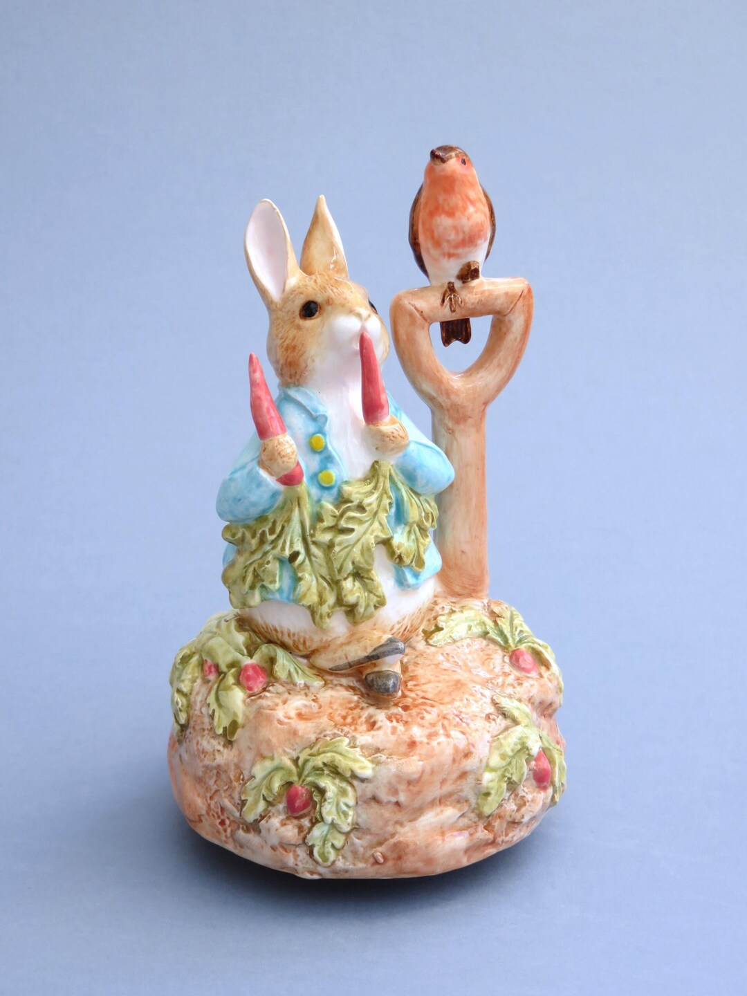 Peter Rabbit Rotating Musical Figurine Playing Schubert's Lullaby. A ...