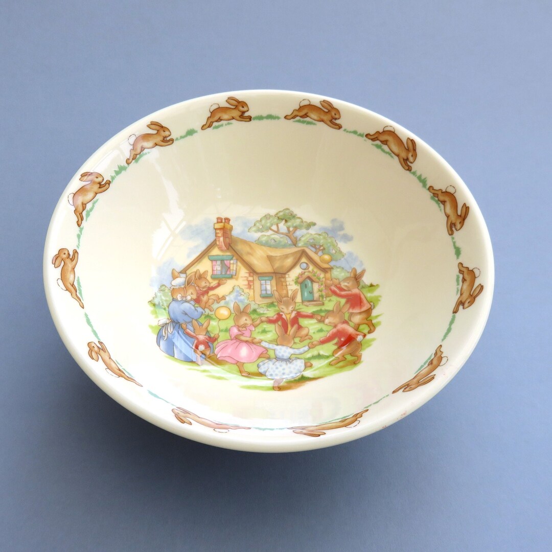 Bunnykins Royal Doulton Baby Bowl, Breakfast Bowl, Cereal Bowl, Oatmeal ...