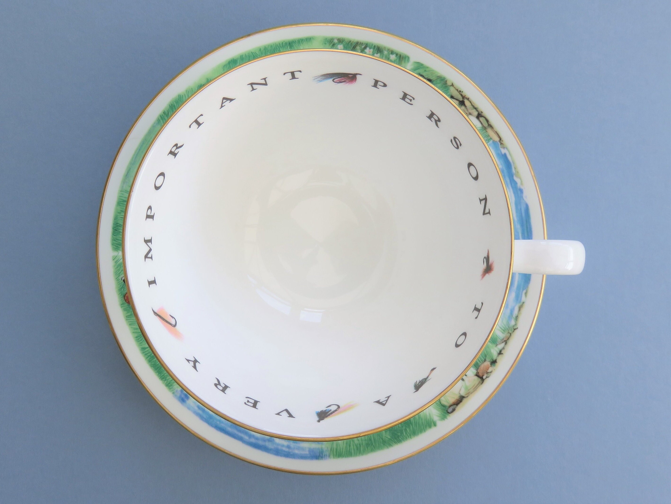 Royal Worcester Very Important Person Cup and Saucer Fishing - Etsy