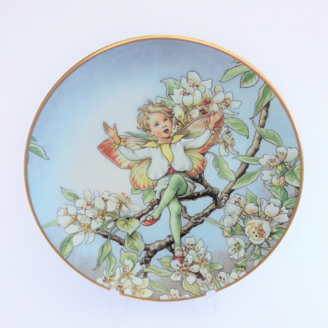 Pear Blossom Fairy Plate Vintage Flower Fairy Plate From - Etsy UK
