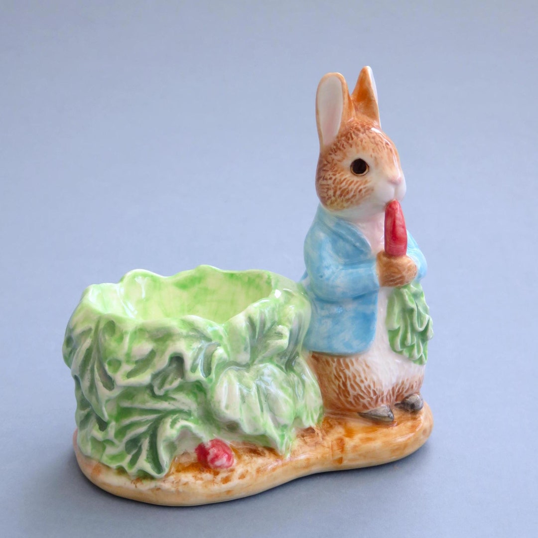 Vintage Peter Rabbit Egg Cup, Featuring Beatrix Potter's Famous Naughty ...
