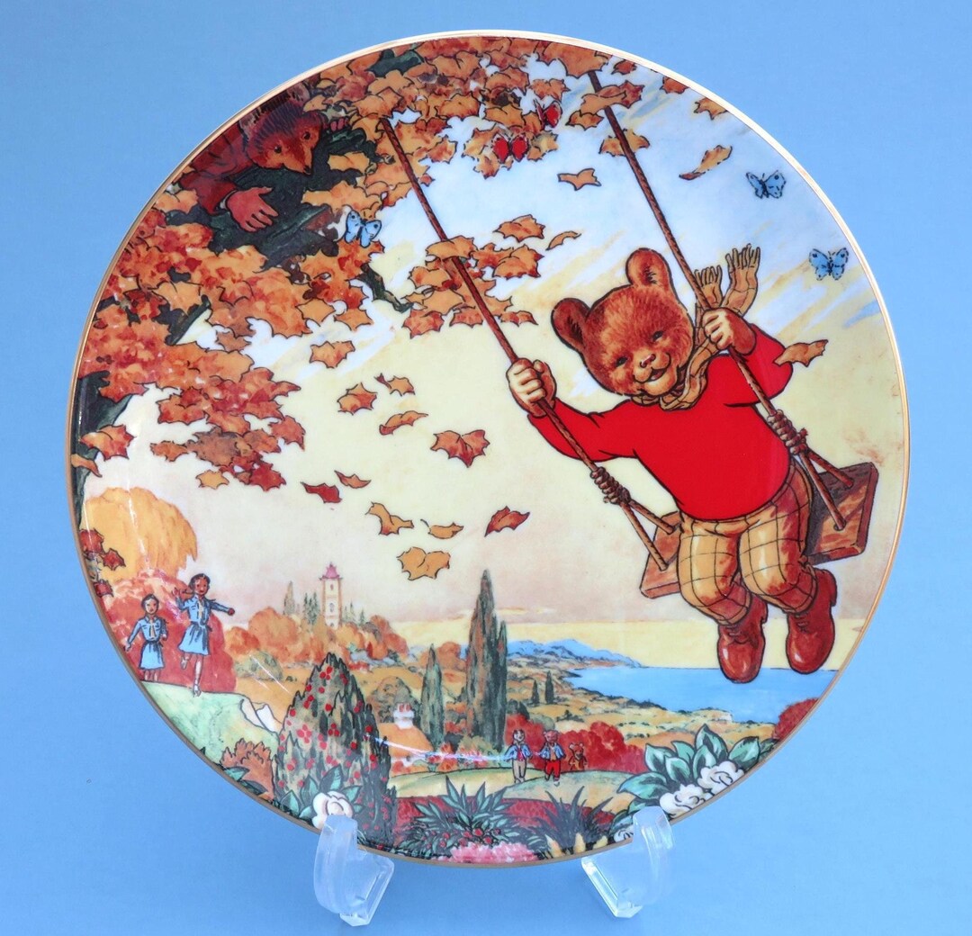 Rupert Bear Plate by Wedgwood. Rupert Bear Collectors Bone China Plate ...