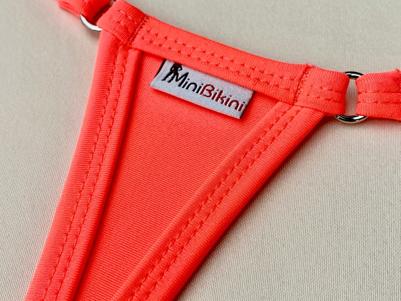 Micro Bikini Bottom Neon Rose Color Extreme Mini Micro | Etsy