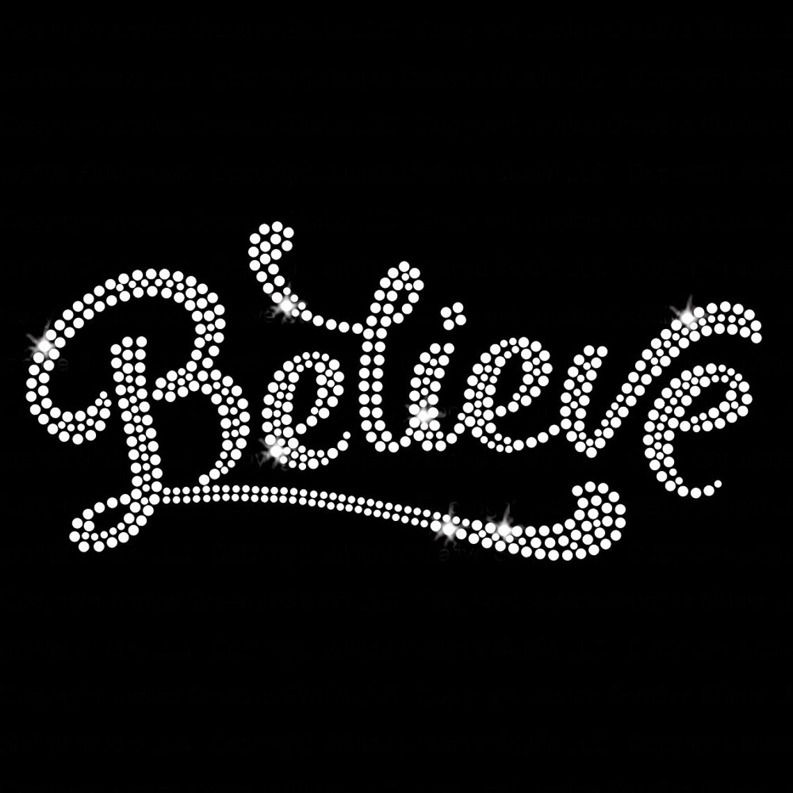 Believe Bold Christian Faith DIY Iron-on Rhinestone Bling - Etsy