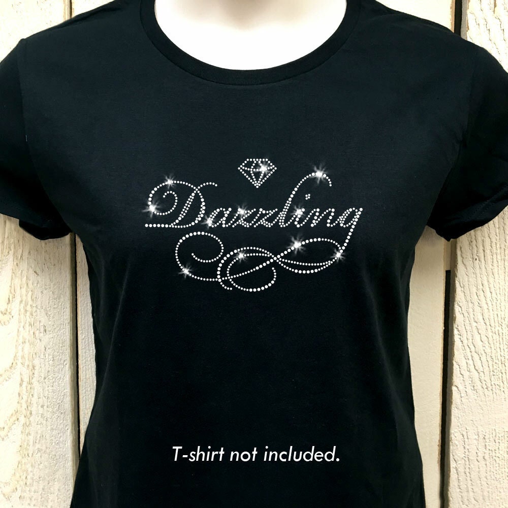 Dazzling Diamond Flourish Design Iron-on Clear Rhinestone - Etsy