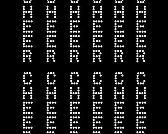 CHEER LIFE Rhinestone Iron on Transfer DIY Bling - Etsy