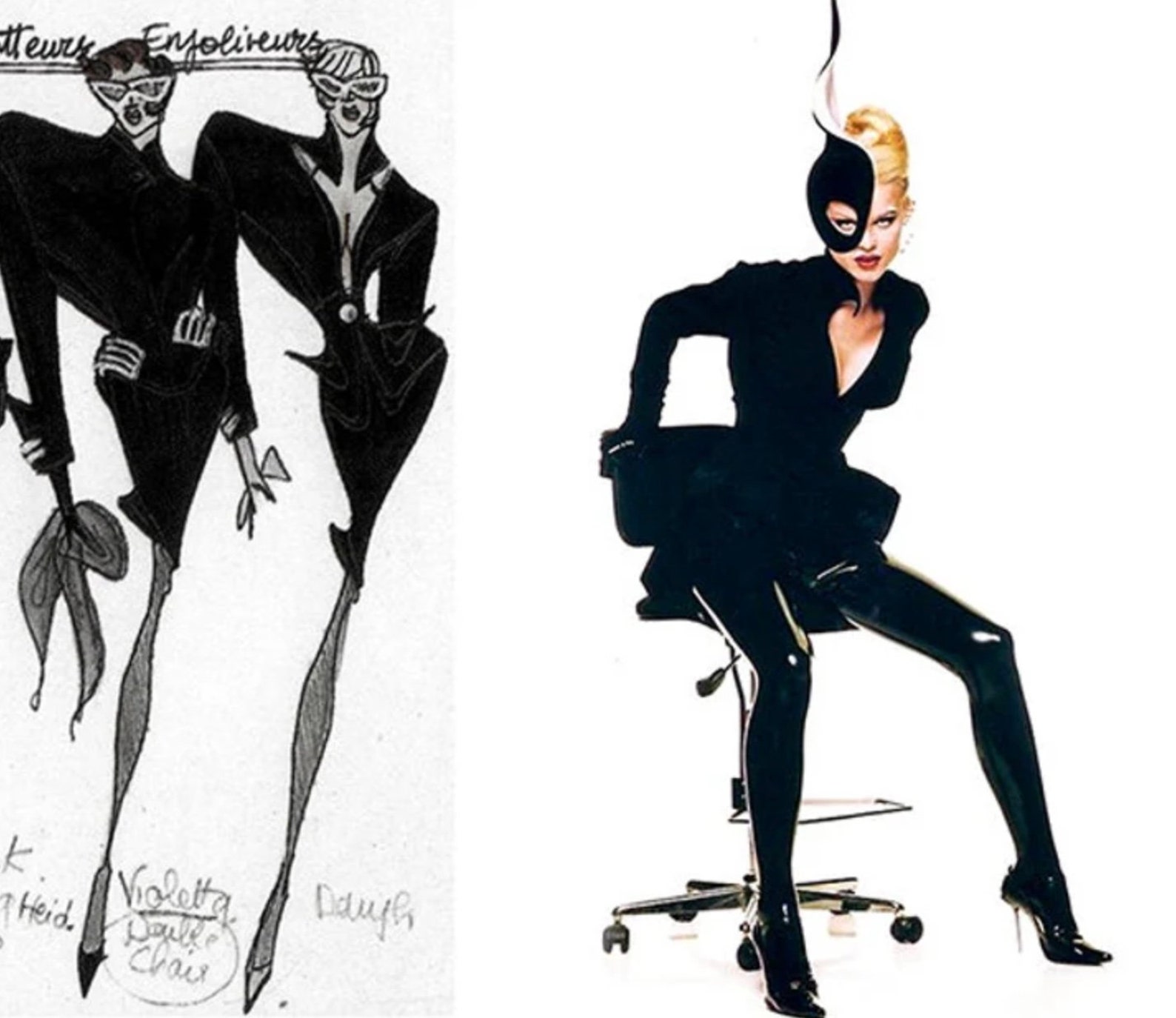 Thierry Mugler FW 1990 Sculptural Dramatic Silhouette Jacket - Etsy