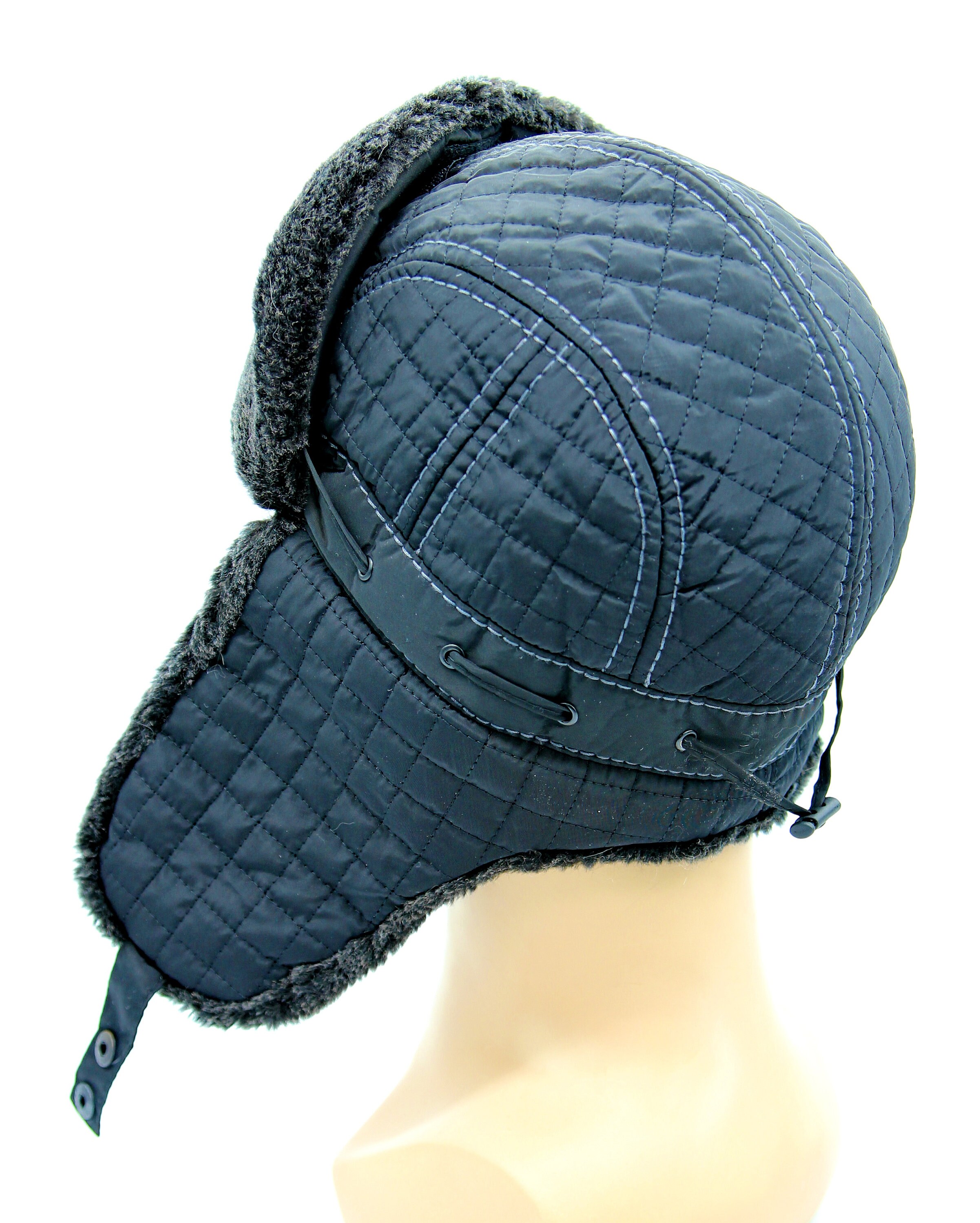 Faux Fur Ear Flap Hat Ushanka Men's Winter Bomber Cap - Etsy