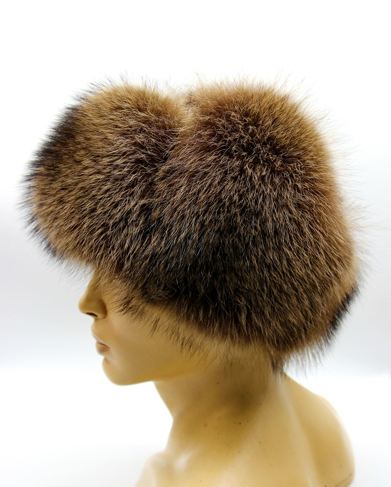 Winter Fur Men's Trapper Hat From a Raccoon and Leather - Etsy