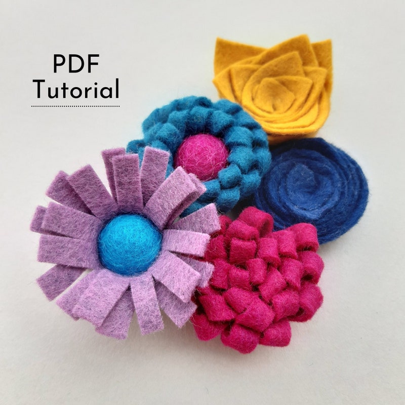 Felt Flower Tutorial - Etsy