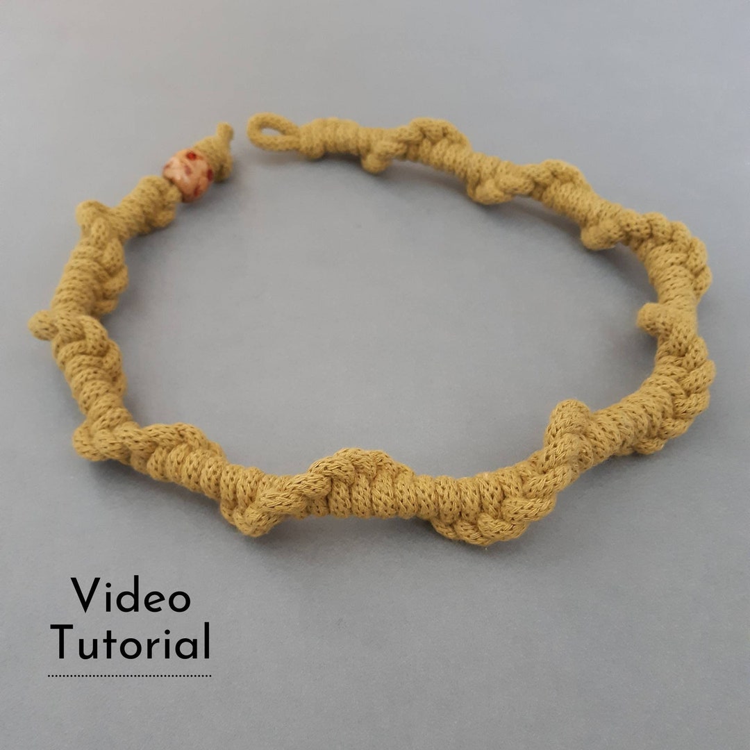 Macrame Necklace Tutorial Video - Pattern for a Macrame Twist Necklace ...