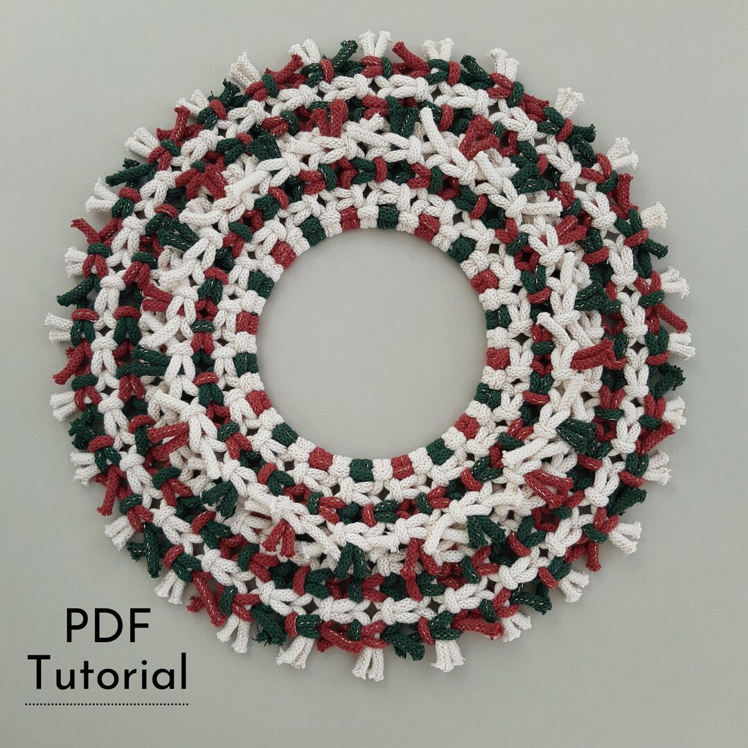 Macrame Wreath Tutorial - Macrame Pattern - Instant PDF Download. - Etsy
