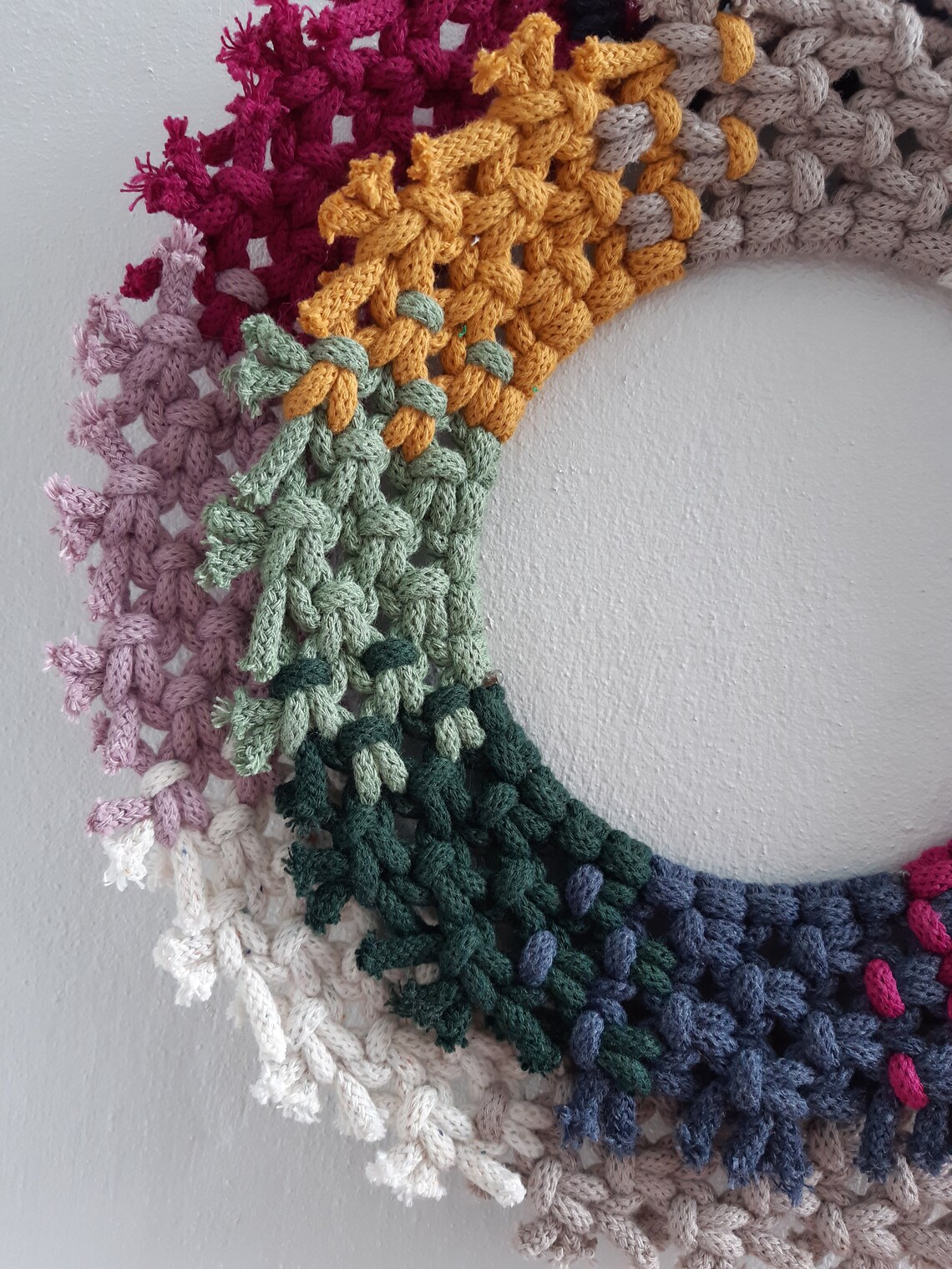 Macrame Wreath Tutorial - Macrame Pattern - Instant PDF Download. - Etsy