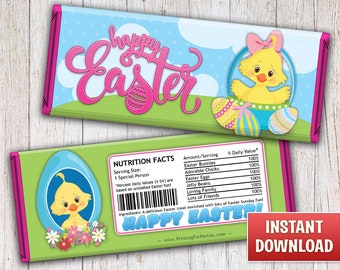 Easter Bubble Party Favors Printable Easter Bubble Labels - Etsy