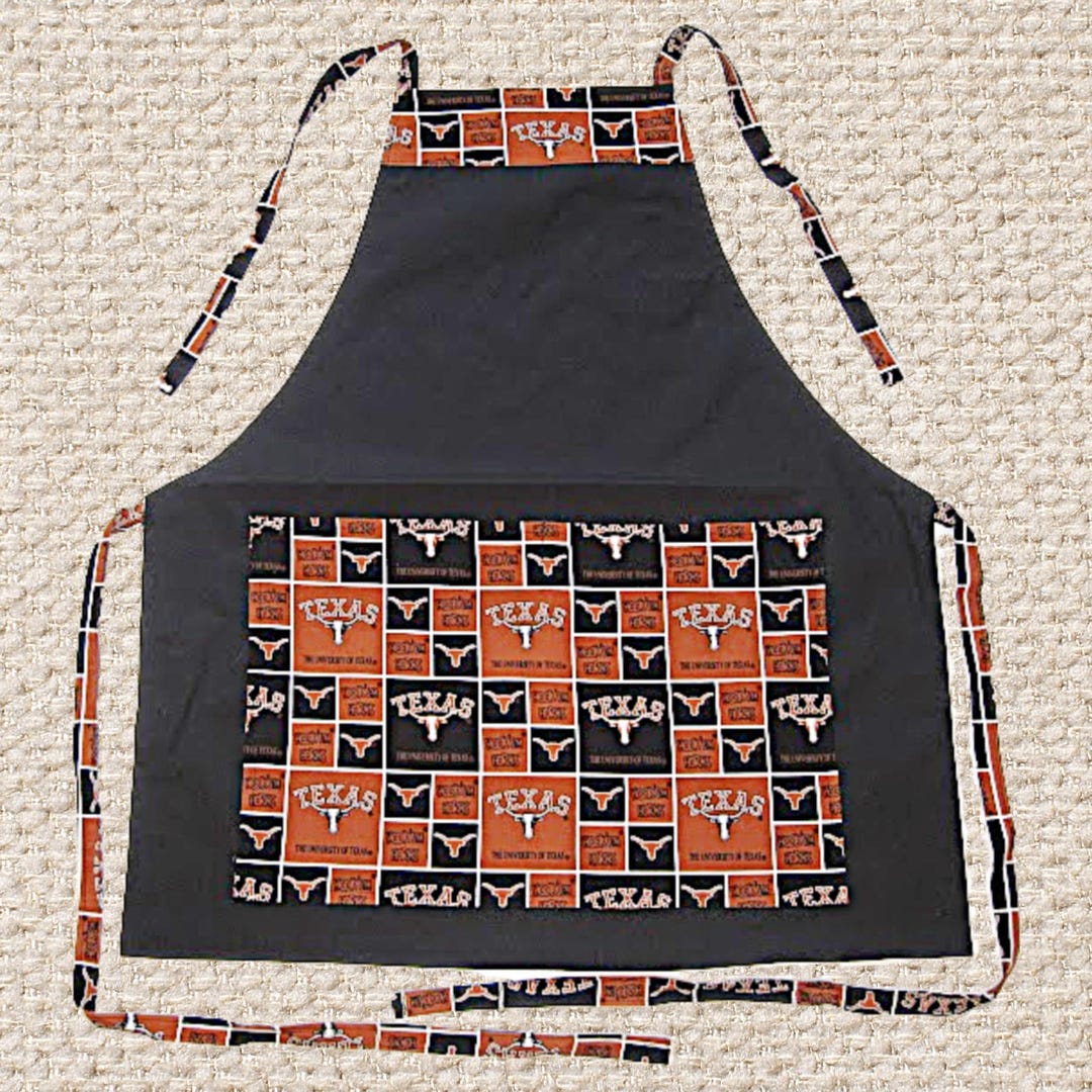 Handmade College Apron: Tailgate BBQ Party - Texas University - Etsy