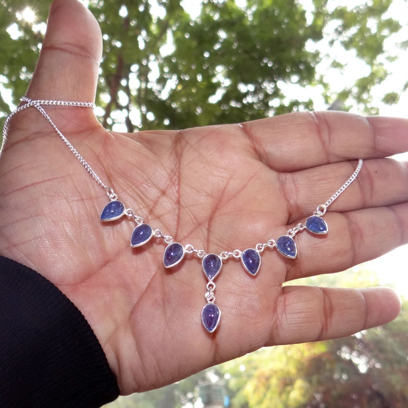 Tanzanite Necklace - Etsy