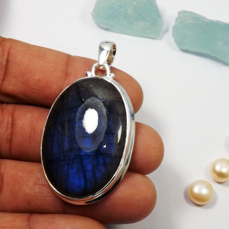 Labradorite Pendant - Etsy