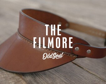 Leather visor | Etsy