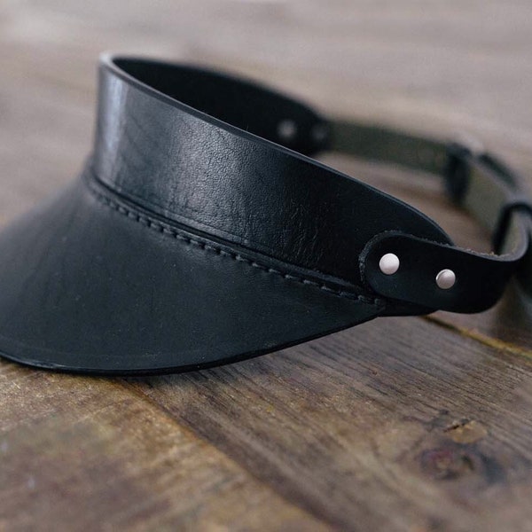 Leather Visor - Etsy
