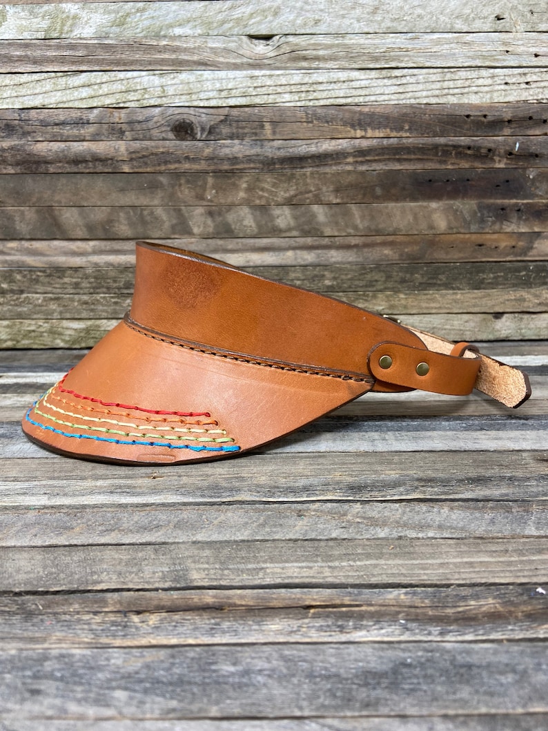 Leather Visor Original Cut Custom - Etsy