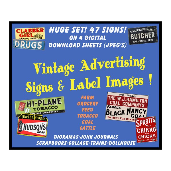 Dollhouse Miniature Signage - Etsy