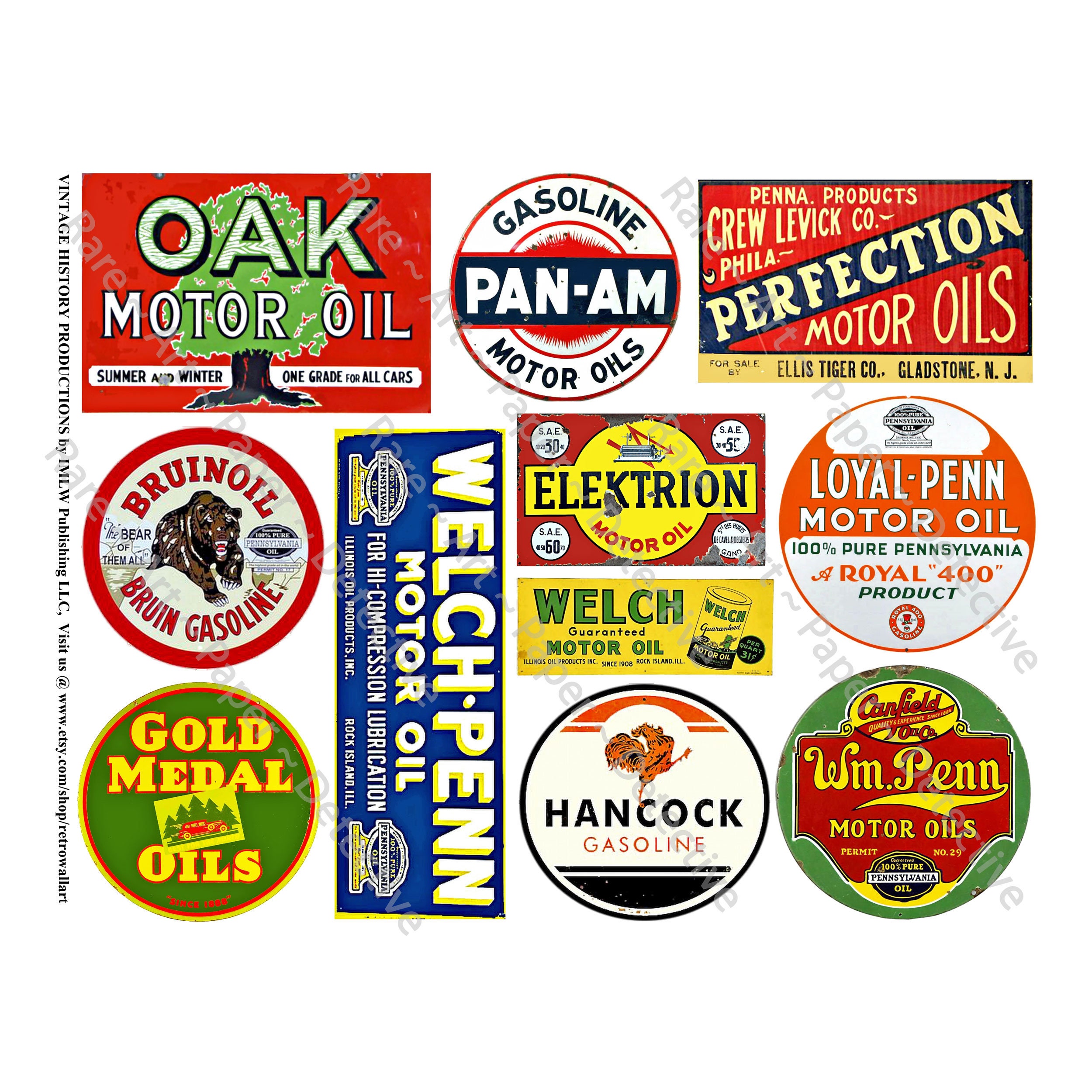 58 Motor Oil Labels, 5 Digital Downloads, Gasoline Signs & Gas Can ...