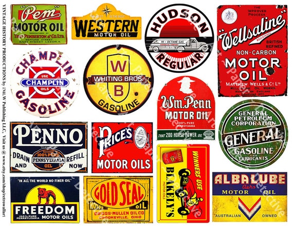 Old Oil Company Logos