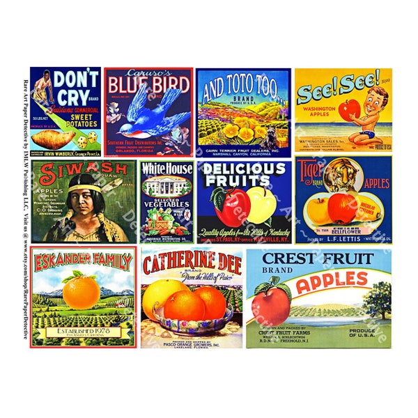 Crate Label Print - Etsy