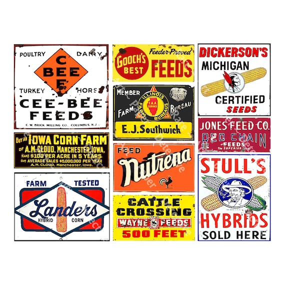 Rusty Kitchen Farmhouse Signs Cattle Feed Sign Kitchen Wall - Etsy