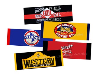 Tool Box Sticker Sheet Oil Can Labels Garage Clip Art Paper - Etsy