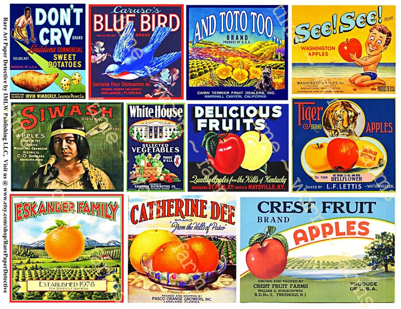 Farmhouse Art Print Kitchen Wall Decor Mini Kitchen Labels - Etsy