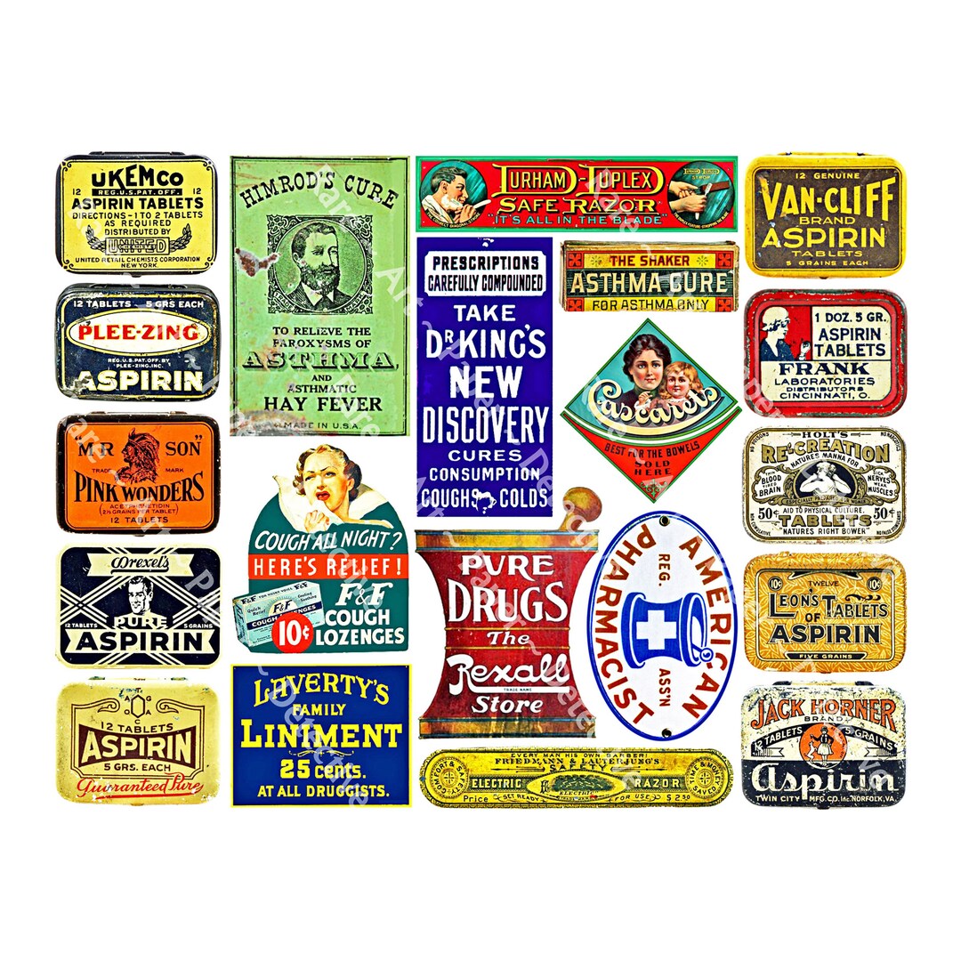 Apothecary Jar Labels on 5 Digital Downloads, 86 Labels, Vintage ...