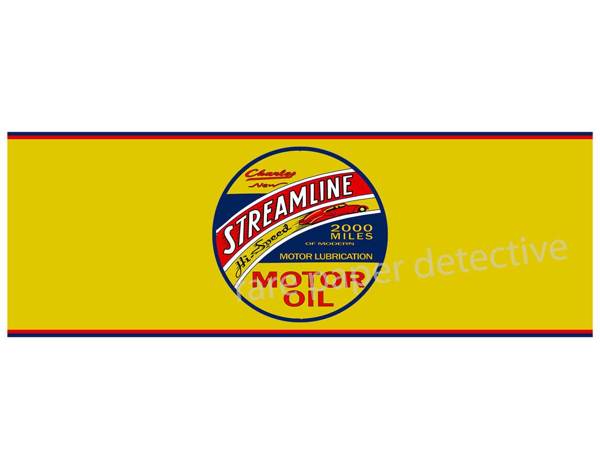 Vintage Oil Can Labels