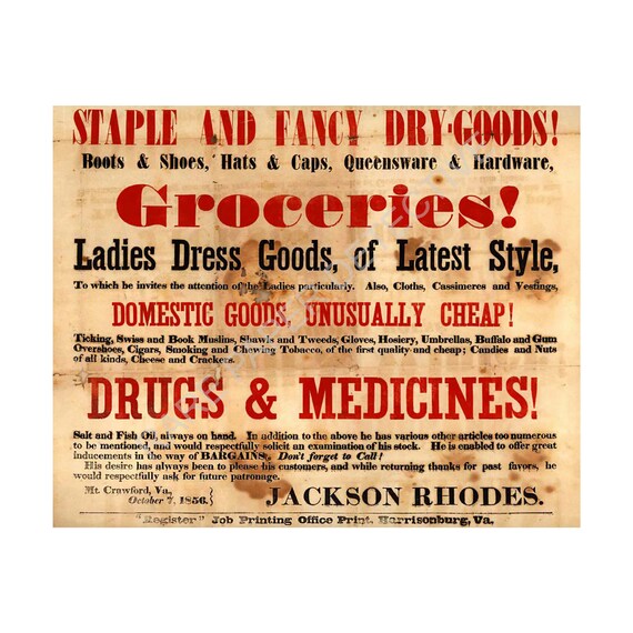 General Store Sign 8x 10 DIGITAL DOWNLOAD Print | Etsy