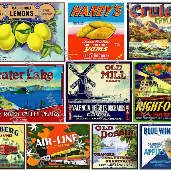 Fruit Crate Label - Etsy