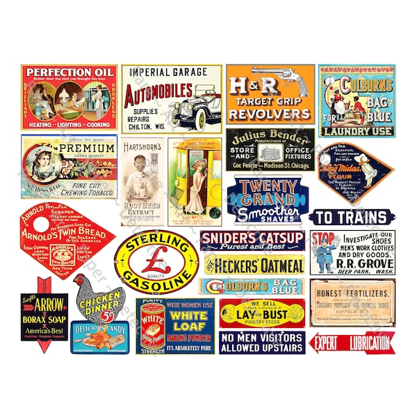 Dollhouse Signs Advertising - Etsy