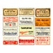 Steamship Trunk Labels, 13 Baggage Tags for Travel Trunks, Suitcases ...