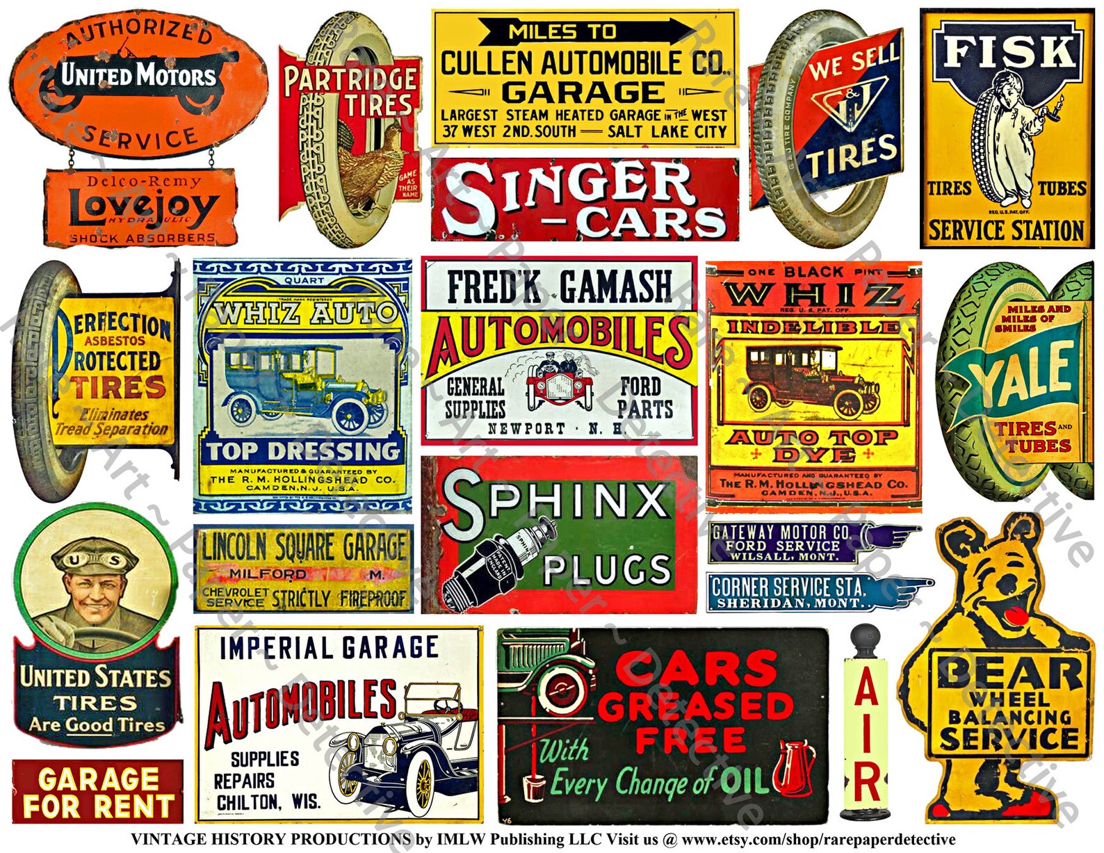 74 Car Decals 5 Digital Downloads Automobile Garage Oil - Etsy