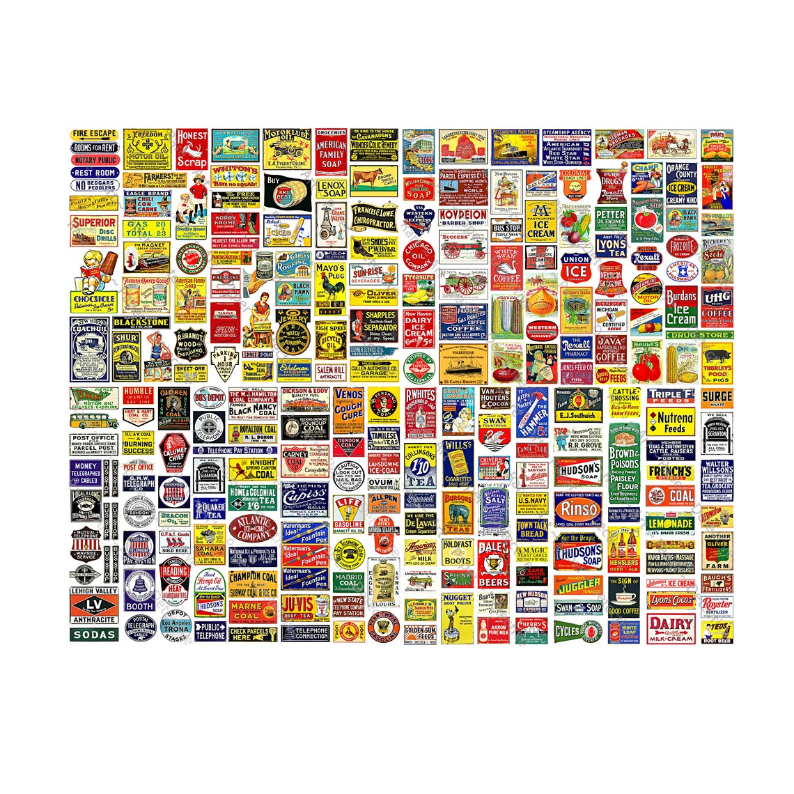 Model Railroad & Dollhouse Signs 4 DIGITAL DOWNLOADS 256 - Etsy