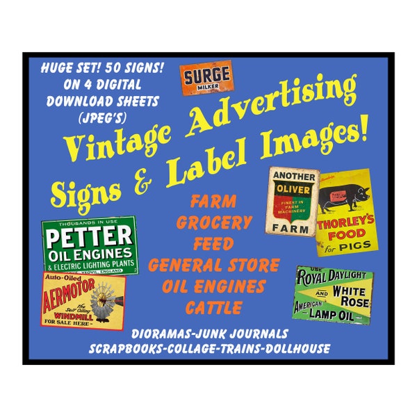 Dollhouse Miniature Signage - Etsy